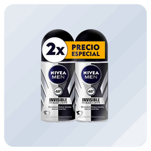 Nivea 2 Pack Deo Roll On BW Power, 50 ml / WM