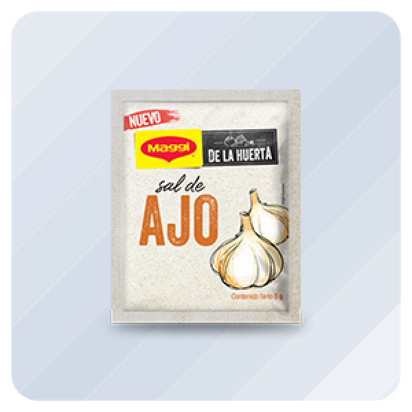 Maggi De La Huerta Sal de Ajo Ristra, 5 g (12 Unidades)