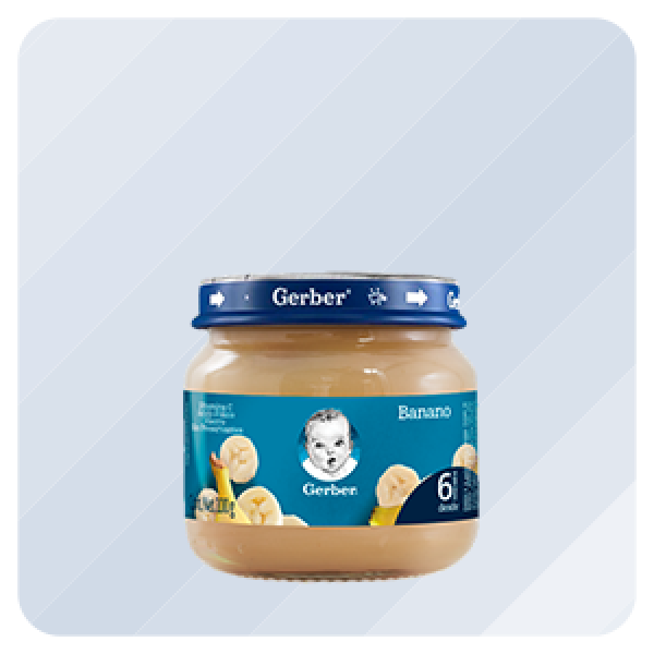 Gerber Pure de Banano Paso 2 Frasco, 100 g